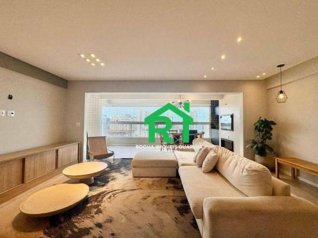 Apartamento vista mar com 2 quartos 1 suíte, 2 vagas e lazer à venda em Jardim Astúrias, Guarujá