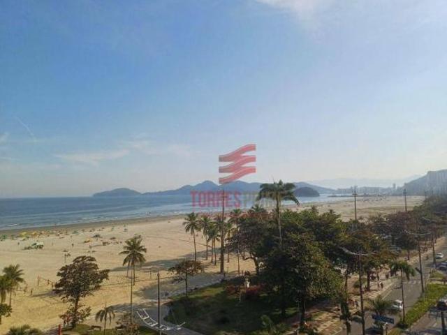 Apartamento Vista Mar com 3 dormitórios à venda, 126 m² por R$ 1.300.000 Gonzaga Santos/SP