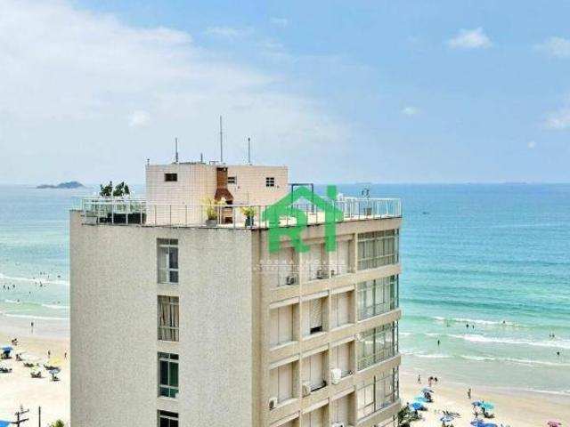Apartamento à beira mar com 3 quartos 1 suíte, 1 vaga à venda em Pitangueiras, Guarujá