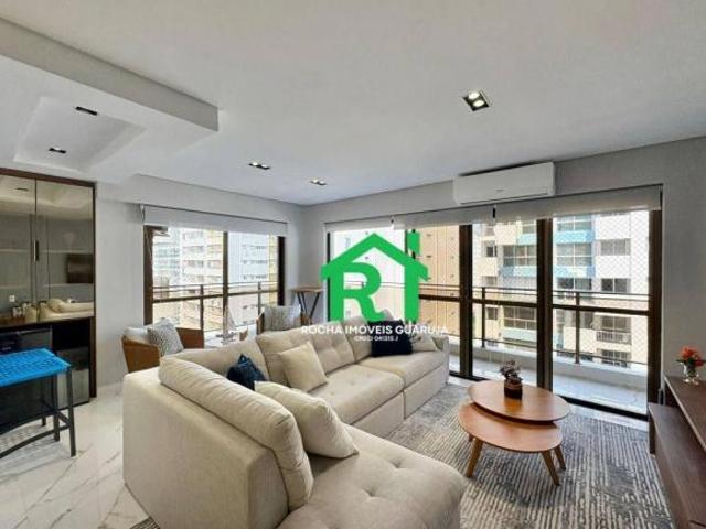 Apartamento à beira mar com 3 quartos 1 suíte, 2 vagas à venda em Pitangueiras, Guarujá