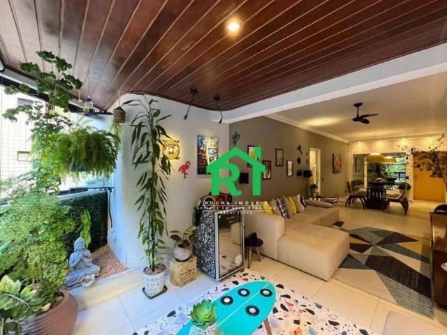 Apartamento à beira mar com 3 quartos 1 suíte, 2 vagas e lazer à venda em Pitangueiras, Guarujá