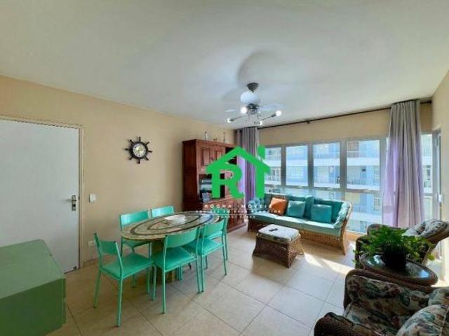 Apartamento à beira mar com 3 quartos 1 suíte, 2 vagas e lazer à venda em Pitangueiras, Guarujá/SP