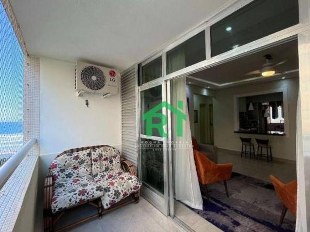 Apartamento à beira mar com 3 quartos 1 suíte à venda em Pitangueiras, Guarujá