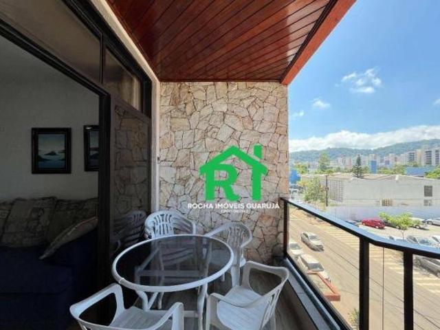 Apartamento à beira mar com 3 quartos 1 suíte, sacada e 2 vagas à venda em Enseada, Guarujá