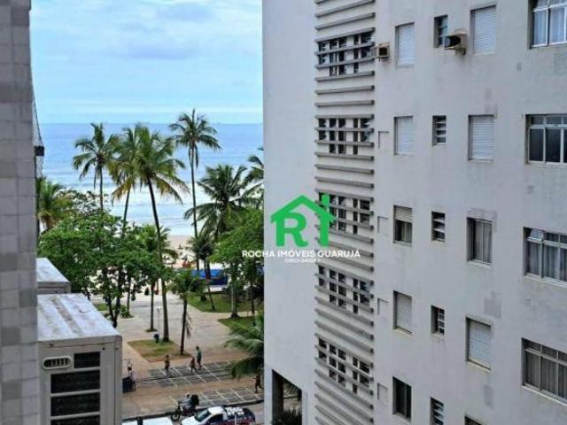 Apartamento à beira mar com 2 quartos e 1 vaga à venda em Pitangueiras, Guarujá