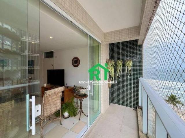 Apartamento à beira mar com 2 quartos 1 suíte, 1 vaga à venda em Jardim Astúrias, Guarujá