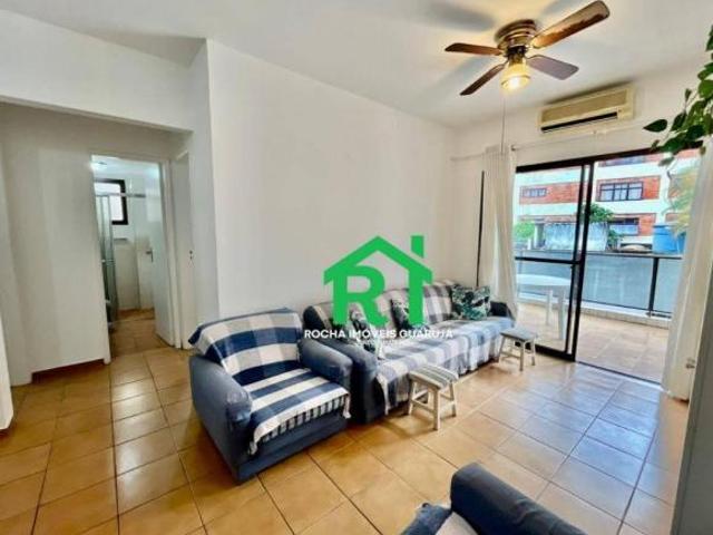 Apartamento à beira mar com 2 quartos 1 suíte, 1 vaga e lazer à venda em Enseada, Guarujá