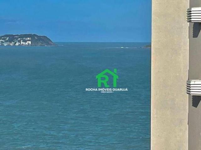 Apartamento à beira mar com 2 quartos 1 suíte, 2 vagas e lazer à venda em Jardim Astúrias, Guarujá