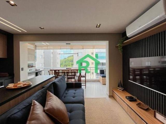 Apartamento à beira mar com 2 quartos 1 suíte, 2 vagas e lazer à venda em Jardim Astúrias, Guarujá