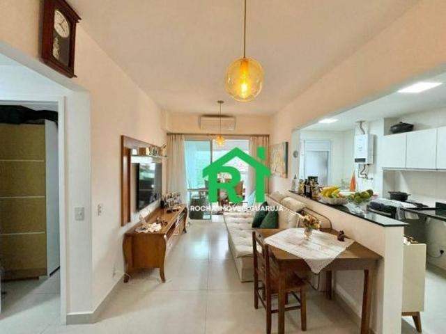 Apartamento à beira mar com 2 quartos 1 suíte, 2 vagas e lazer à venda em Jardim Astúrias, Guarujá