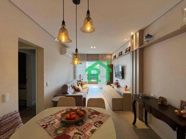 Apartamento à beira mar com 2 quartos 1 suíte, 2 vagas e lazer à venda em Pitangueiras, Guarujá