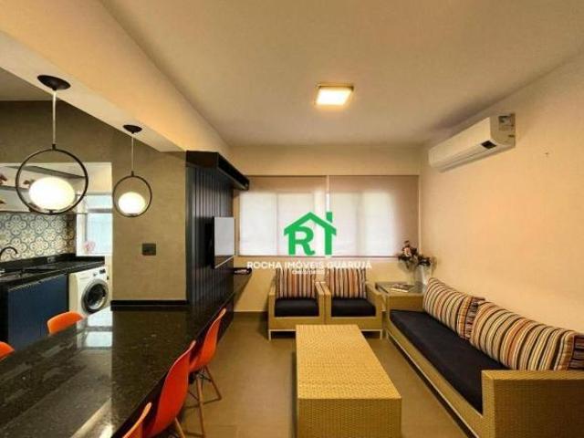 Apartamento à beira mar com 2 quartos 2 suítes, 1 vaga à venda no Tombo, Guarujá