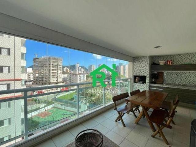 Apartamento à beira mar com 4 quartos 1 suíte, 2 vagas e lazer à venda em Jardim Astúrias, Guarujá