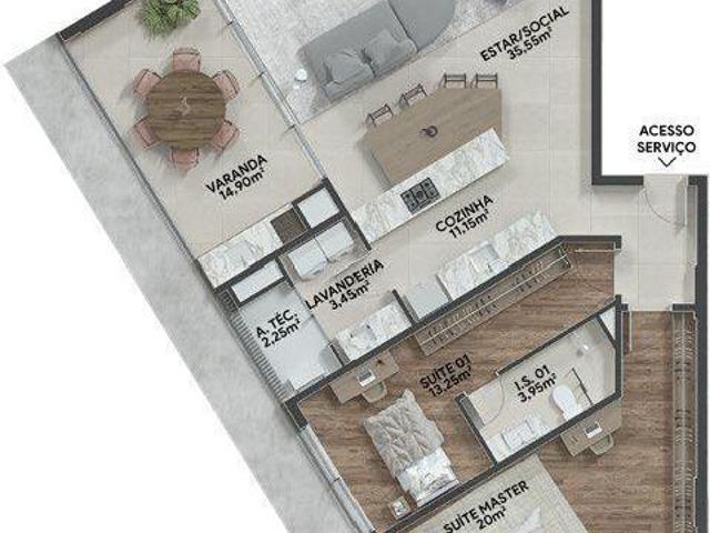 Apartamento à venda na Água Verde