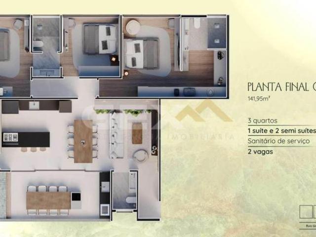 Apartamento à Venda na Planta no Bairro Santa Clara em Divinópolis MG