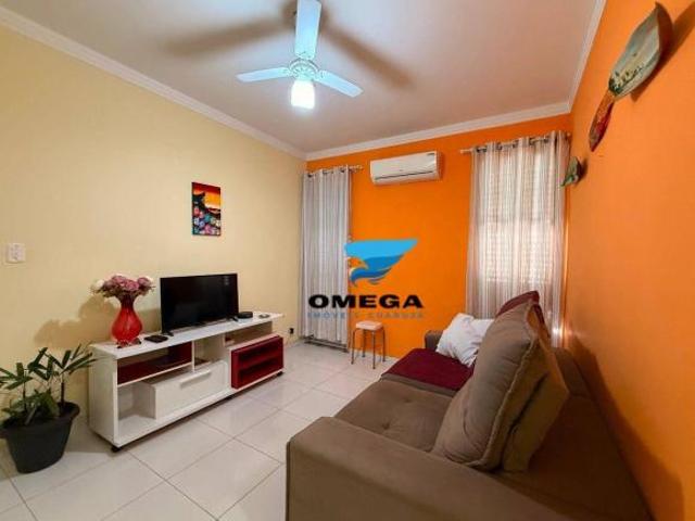 Apartamento à venda na praia das Asturias no Guarujá I Omega Imoveis
