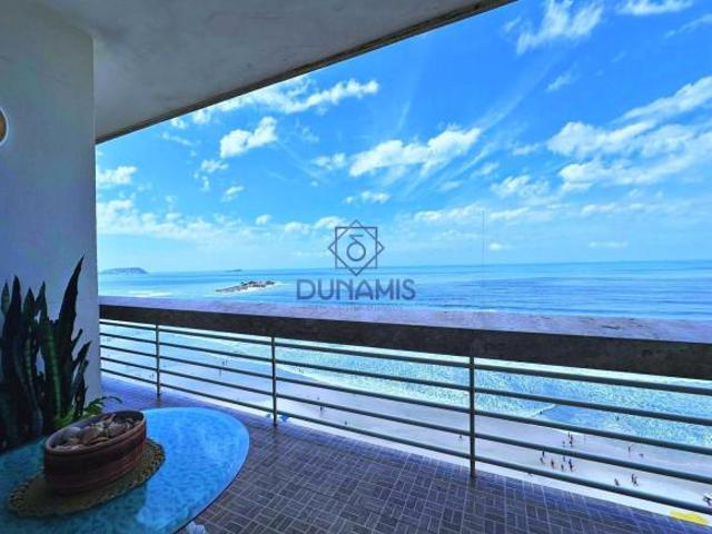 APARTAMENTO À VENDA NA PRAIA DAS PITANGUEIRAS FRENTE TOTAL PARA O MAR