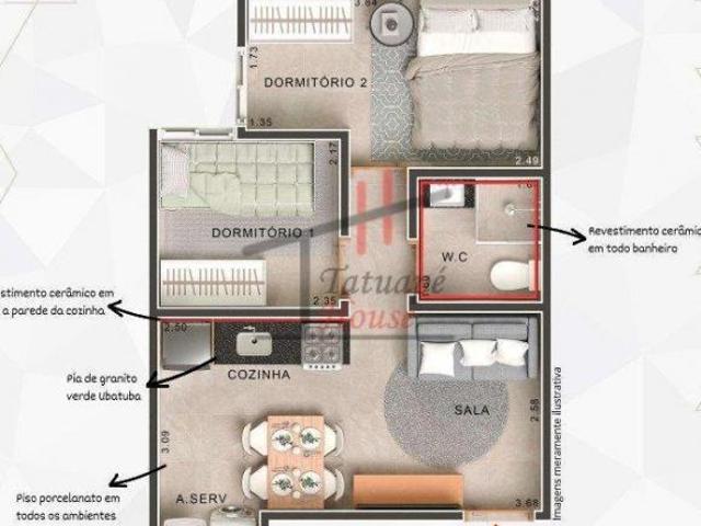 Apartamento á venda na região da Vila Formosa/SP