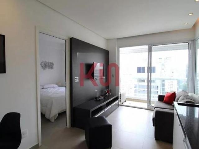 Apartamento à venda na Vila Olímpia, São Paulo SP: 1 quarto, 1 banheiro, 1 vaga, 43 m² de área!