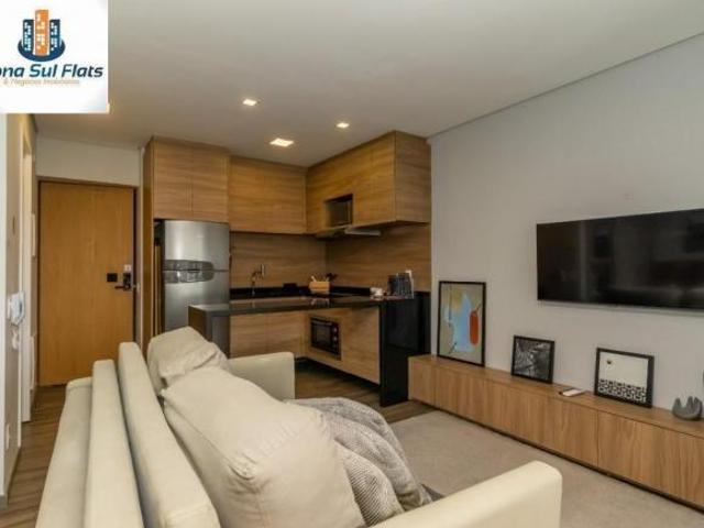 Apartamento à Venda Na Vila Nova Conceição Com 1 Dormitório e 1 Vaga Varanda Mobiliado