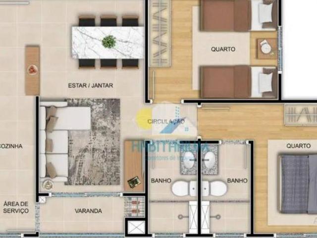 Apartamento a venda no Bacacheri 2 quartos com suíte e 1 vaga