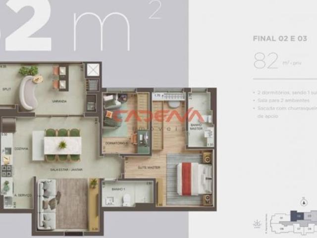 Apartamento à venda no bairro Centro Cívico