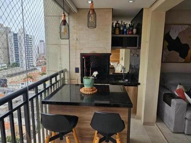 Apartamento a venda no bairro da Vila regente Feijó, 3 dormitórios e varanda gourmet