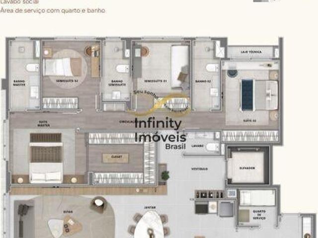 Apartamento à venda no bairro Lourdes Belo Horizonte/MG