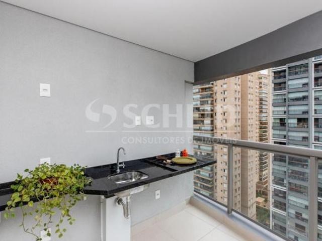 Apartamento á Venda no Brooklin com 48m², 1 quarto sendo 1 suíte, 1 vaga