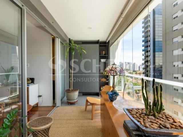 Apartamento á Venda no Brooklin com 49m², 1 quarto sendo 1 suíte, 1 vaga