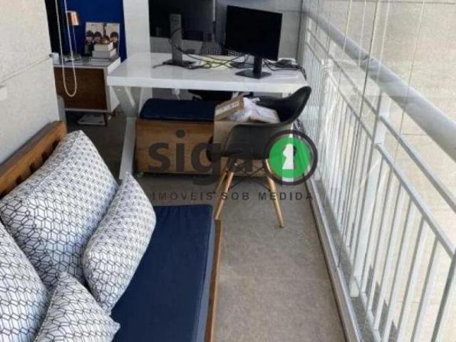 Apartamento á venda no Brooklin, de 45m, 1 quarto e 1 vaga