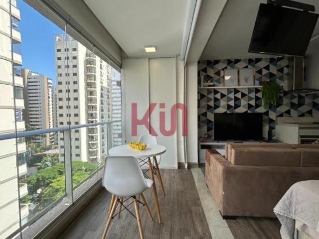 Apartamento à venda no Brooklin Paulista, São Paulo SP: 1 quarto, 1 banheiro, 1 vaga, 36m² Oportun
