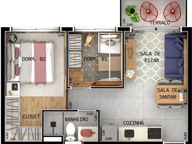 Apartamento à venda no Centro