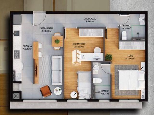 Apartamento à venda no Centro