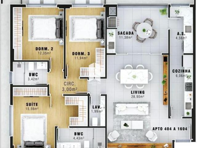 Apartamento à venda no Centro
