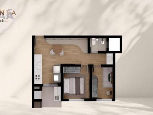 Apartamento à venda no Centro de Campo Largo PR: 2 quartos e 43,79 m² de área. Venha conferir!