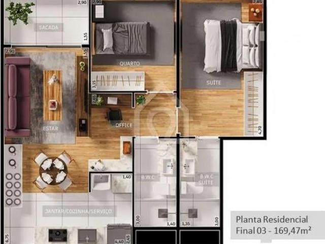 APARTAMENTO À VENDA NO CENTRO EDIFÍCIO DOWNTOWN HOME AND OFFICES