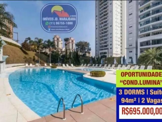 Apartamento a venda no condomínio Lumina, 3 dorms, 1 suíte, 2 vagas, 93m²!