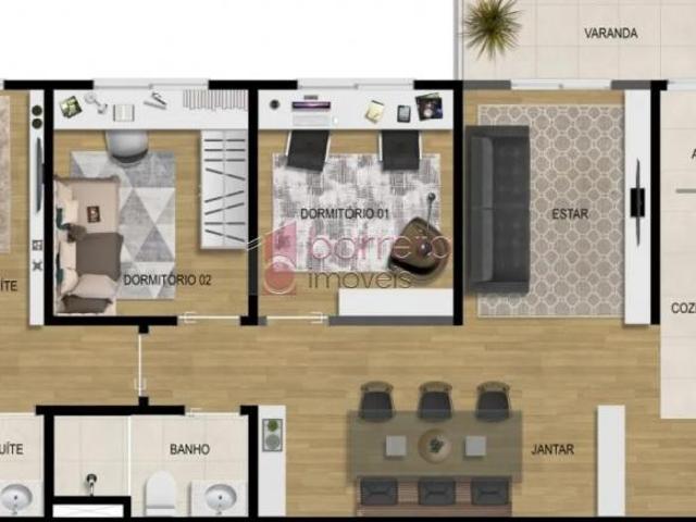 APARTAMENTO À VENDA NO CONDOMÍNIO GIOVIALE BAIRRO MEDEIROS JUNDIAÍ/SP