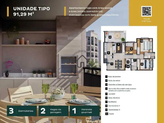Apartamento à venda no Condomínio Hípica Boulevard Residencial