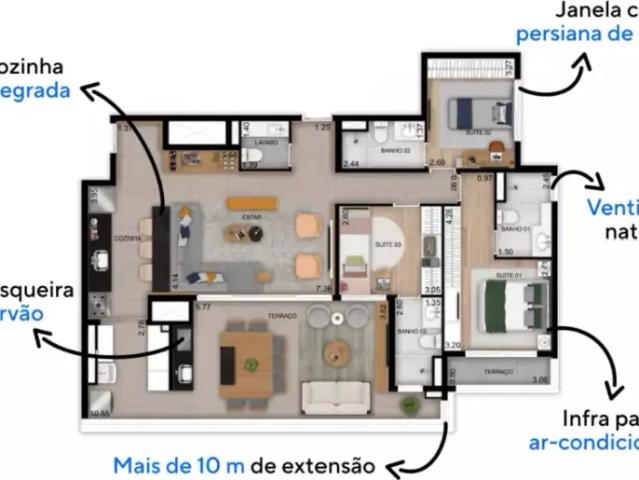 Apartamento à venda no Condomínio Merit Santa Cruz no bairro Saúde em São Paulo SP