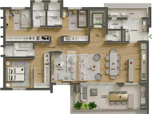 APARTAMENTO À VENDA NO CONDOMÍNIO TERRACE SERRA DO JAPI EM JUNDIAÍ SP