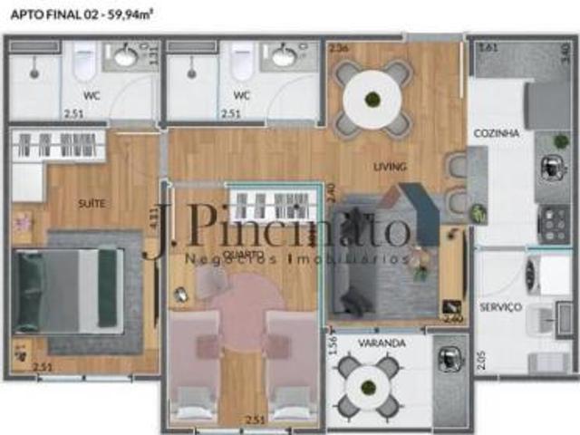 Apartamento a venda no condominio vallis residencial jundiai/sp. ref. 97586