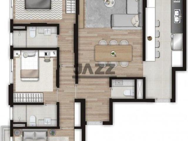 Apartamento à venda no Edge Cambuí 137m², 3 suítes, 2 vagas e depósito privativo