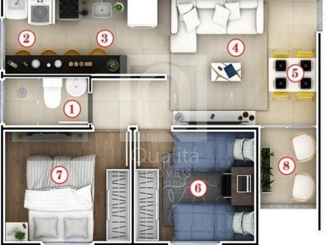 Apartamento á venda no Edifício Belíssimos
