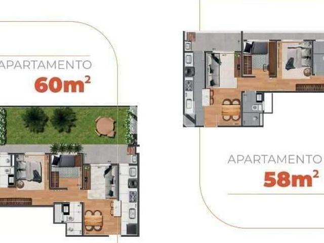 Apartamento à venda no Edifício Residencial Altos do Itaim, com 60 m²