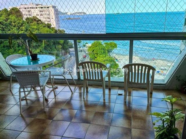 Apartamento à venda no Guarujá, frente mar, com vista para praia das Astúrias