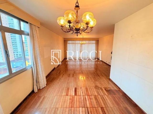 Apartamento à venda no Gonzaga em Santos SP: 3 quartos, 1 suíte, 2 salas, 3 banheiros, 3 vagas, 165m