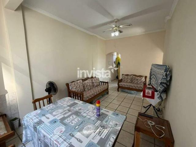 Apartamento à venda no Gonzaga em Santos/SP, 1 dormitório