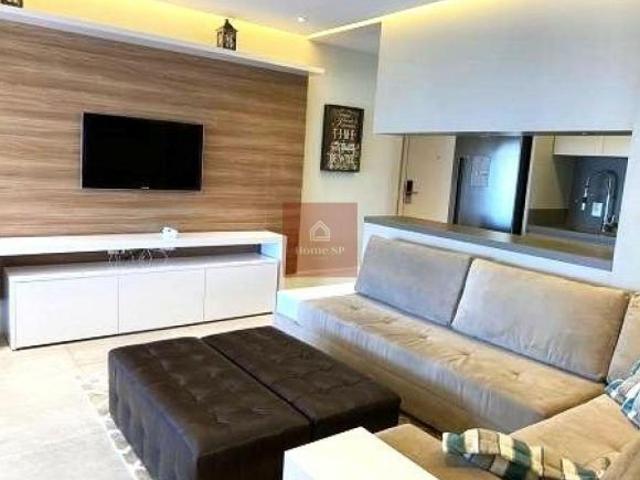 Apartamento à venda no Itaim Bibi 80m² 2 dormitórios 1 suíte 2 vagas mobiliado!